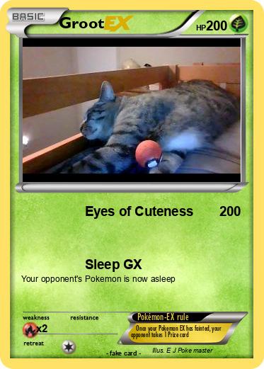 Pokémon Groot 199 199 - Eyes of Cuteness - My Pokemon Card