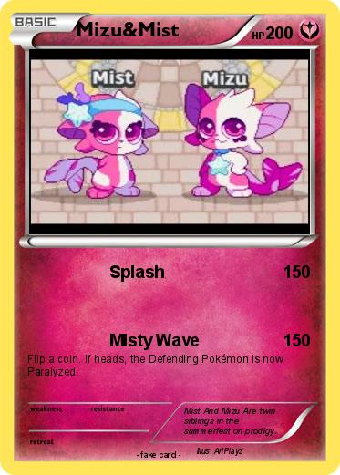 Pokémon Mizu Mist - Splash - My Pokemon Card