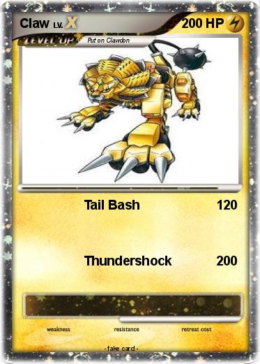 Pokémon Claw 48 48 - Tail Bash - My Pokemon Card