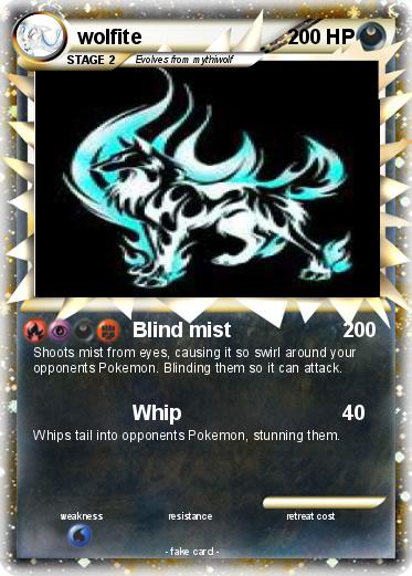 Pokémon wolfite 4 4 - Blind mist - My Pokemon Card