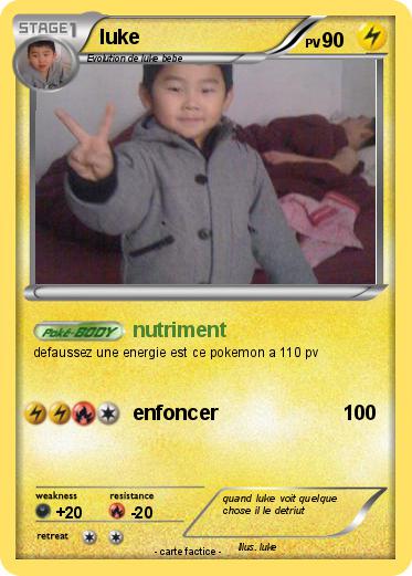 Pokémon luke 954 954 - nutriment - Ma carte Pokémon