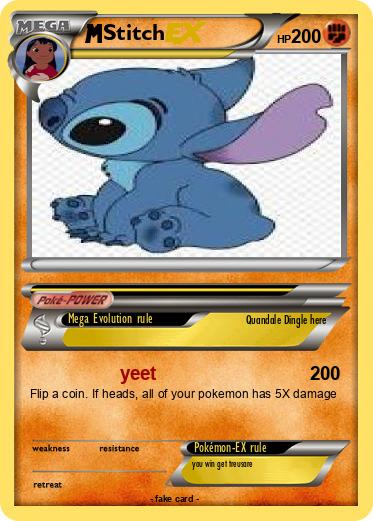 Pokémon Stitch 390 390 - yeet - My Pokemon Card