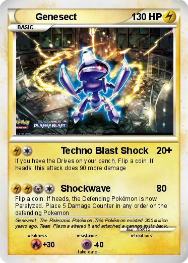 Pokémon Genesect 866 866 - Techno Blast Shock - My Pokemon Card
