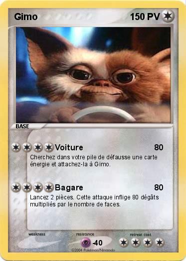 Pokémon Gimo - Voiture - Ma carte Pokémon