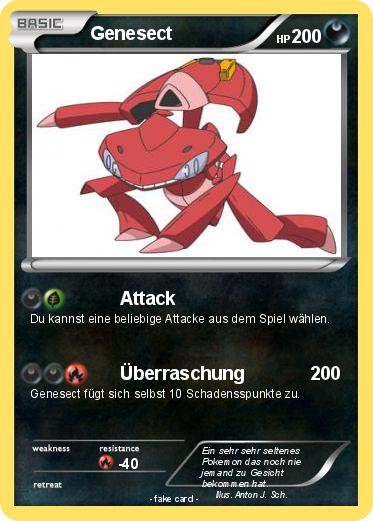 Pokémon Genesect 1283 1283 - Attack - My Pokemon Card