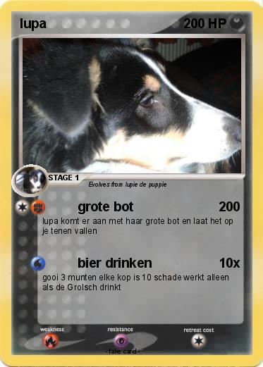 Pokémon lupa 4 4 - grote bot - My Pokemon Card