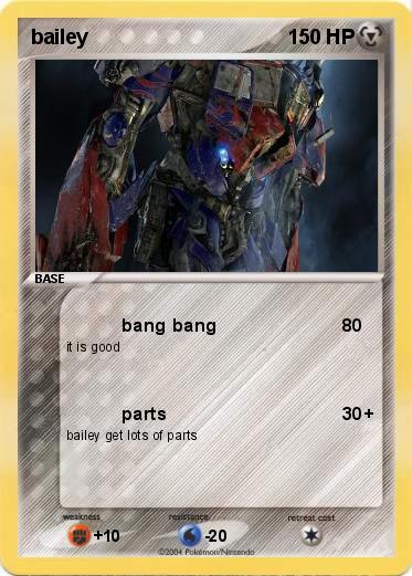 Pokémon bailey 4 4 - bang bang - My Pokemon Card