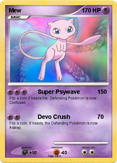 Pokémon Mew 2725 2725 - Super Psywave - My Pokemon Card