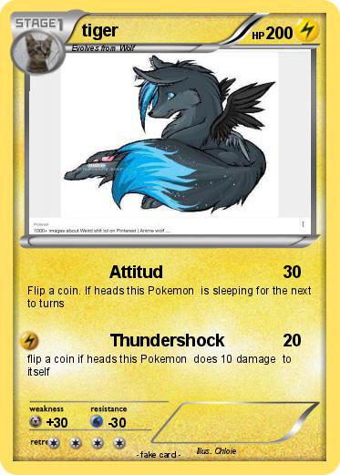 Pokémon tiger 1096 1096 - Attitud - My Pokemon Card