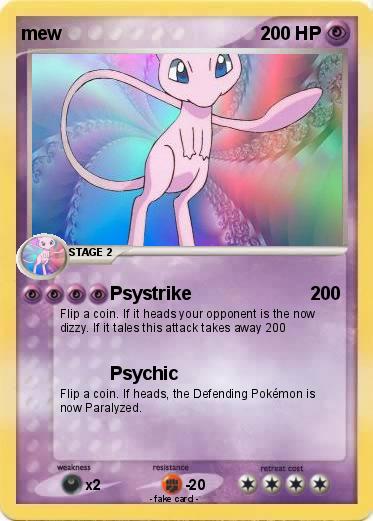 Pokémon mew 8617 8617 - Psystrike - My Pokemon Card