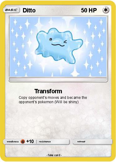 Pokémon Ditto 901 901 - Transform - My Pokemon Card