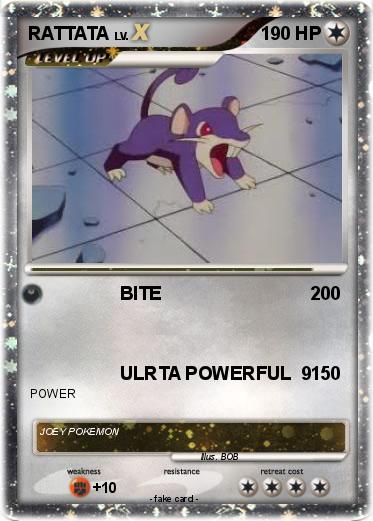 Pokémon RATTATA 107 107 - BITE - My Pokemon Card
