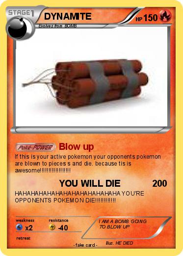 Pokémon DYNAMITE 52 52 - Blow up - My Pokemon Card
