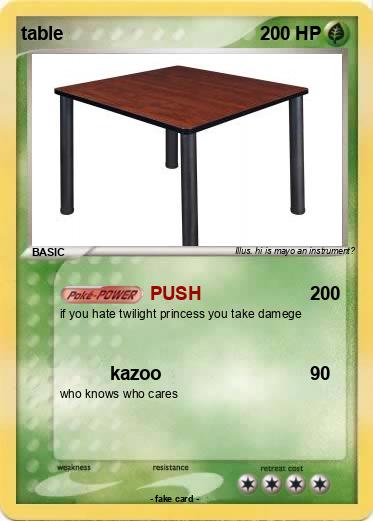 Pokémon table 77 77 - PUSH - My Pokemon Card