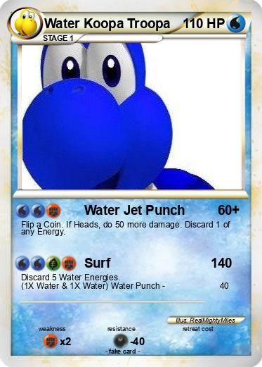 Pokémon Water Koopa Troopa - Water Jet Punch + - My Pokemon Card