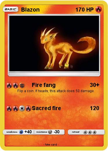 Pokémon Blazon 14 14 - Fire fang - My Pokemon Card