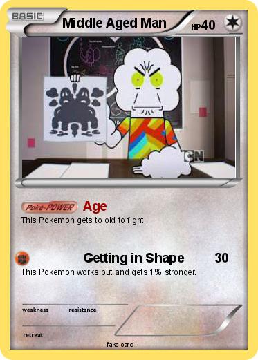 Pokémon Middle Aged Man - Age - My Pokemon Card