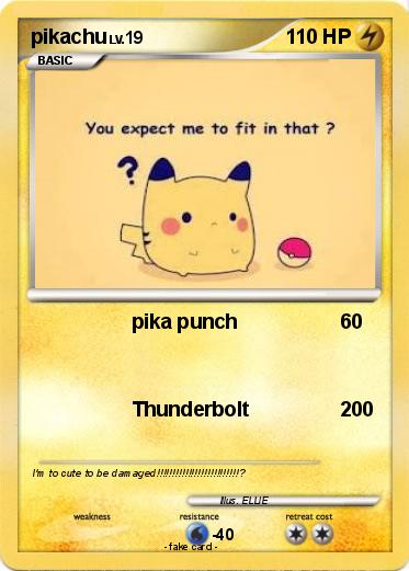 Pokémon pikachu 8328 8328 - pika punch - My Pokemon Card