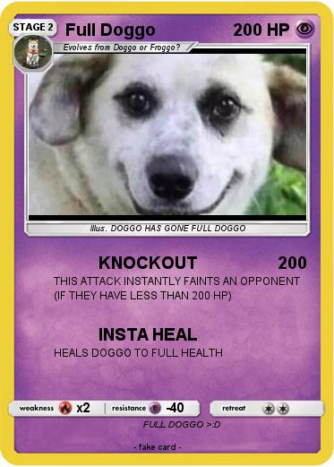 Pokémon Full Doggo - KNOCKOUT - My Pokemon Card