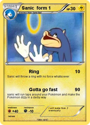 Pokémon Sanic form 1 1 - Ring - My Pokemon Card