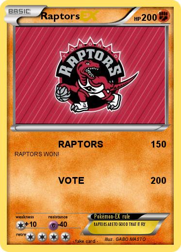 Pokémon Raptors 15 15 - RAPTORS - My Pokemon Card