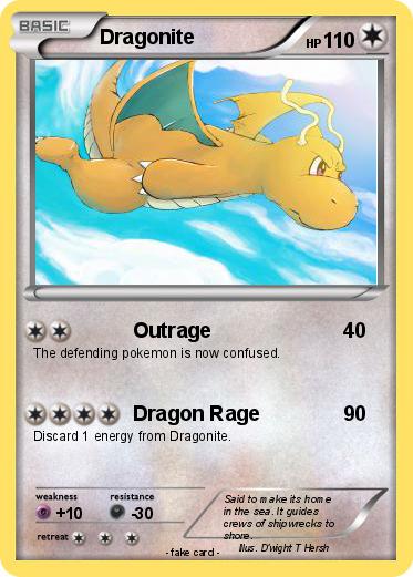 Pokémon Dragonite 636 636 - Outrage - My Pokemon Card