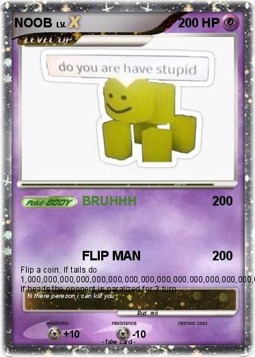 Pokémon NOOB 1452 1452 - BRUHHH - My Pokemon Card