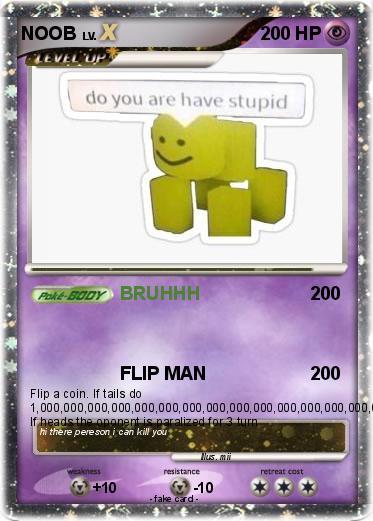 Pokémon NOOB 1453 1453 - BRUHHH - My Pokemon Card