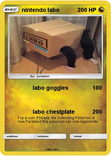 Pokémon nintendo labo 2 2 - labo goggles - My Pokemon Card