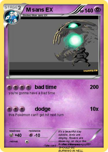 Pokémon M sans EX 8 8 - bad time - My Pokemon Card