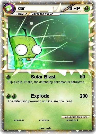 Pokémon Gir 893 893 - Solar Blast - My Pokemon Card