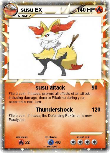 Pokémon susu EX - susu attack - My Pokemon Card