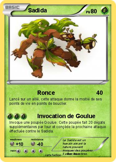 Pokémon Sadida 40 40 - Ronce - Ma carte Pokémon