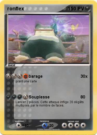 Pokémon ronflex 1 1 - barage - Ma carte Pokémon