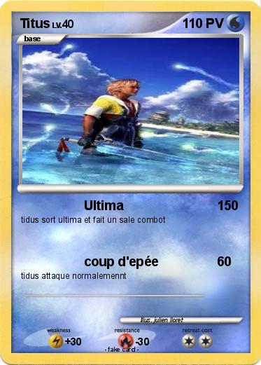 Pokémon Titus 21 21 - Ultima - Ma carte Pokémon