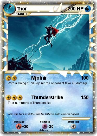 Pokémon Thor 1008 1008 - Mjolnir - My Pokemon Card