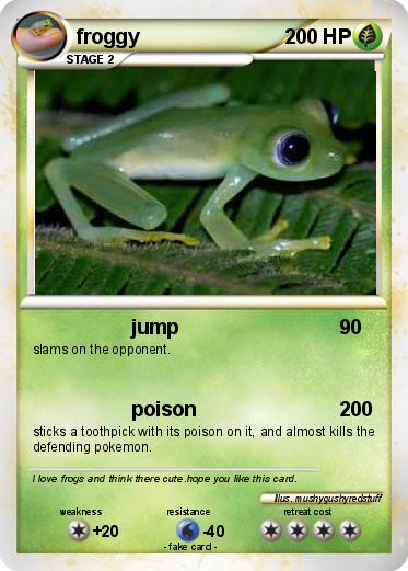 Pokémon froggy 78 78 - jump - My Pokemon Card