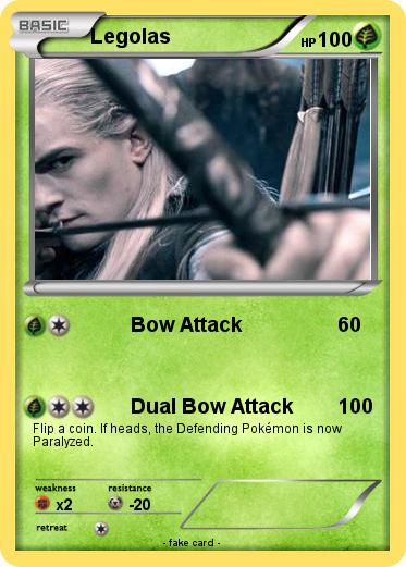 Pokémon Legolas 255 255 - Bow Attack - My Pokemon Card