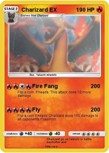 Pokémon Charizard EX 908 908 - Fire Fang - My Pokemon Card