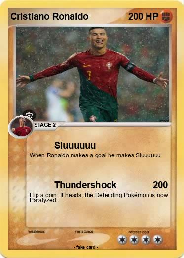Pokémon Cristiano Ronaldo 896 896 - Siuuuuuu - My Pokemon Card