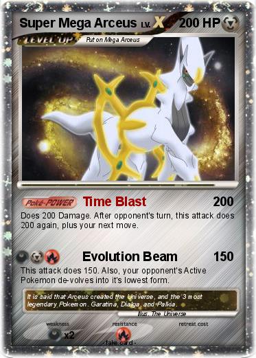 Pokémon Super Mega Arceus - Time Blast - My Pokemon Card