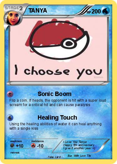 Pokémon TANYA 21 21 - Sonic Boom - My Pokemon Card