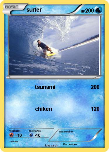 Pokémon surfer 46 46 - tsunami - My Pokemon Card