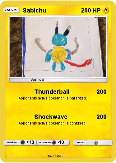 Pokémon Sablchu - Thunderball - My Pokemon Card