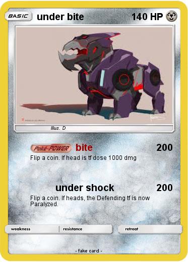 Pokémon under bite - bite - My Pokemon Card