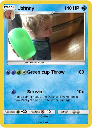Pokémon Johnny 925 925 - Green cup Throw - My Pokemon Card