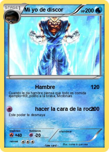 Pokémon Mi yo de discor - Hambre - Mi carta pokémon