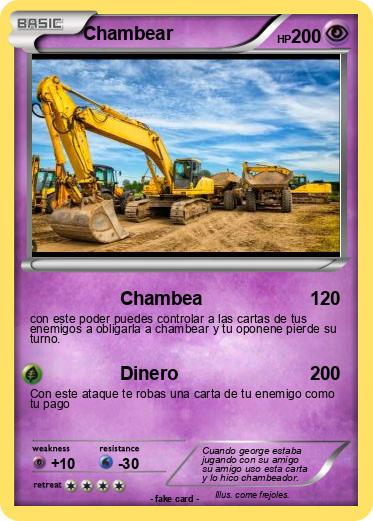 Pokémon Chambear - Chambea - Mi carta pokémon