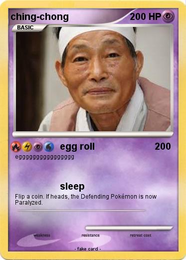 Pokémon ching chong 26 26 - egg roll - My Pokemon Card