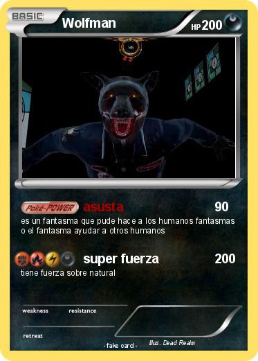 Pokémon Wolfman 30 30 - asusta - Mi carta pokémon